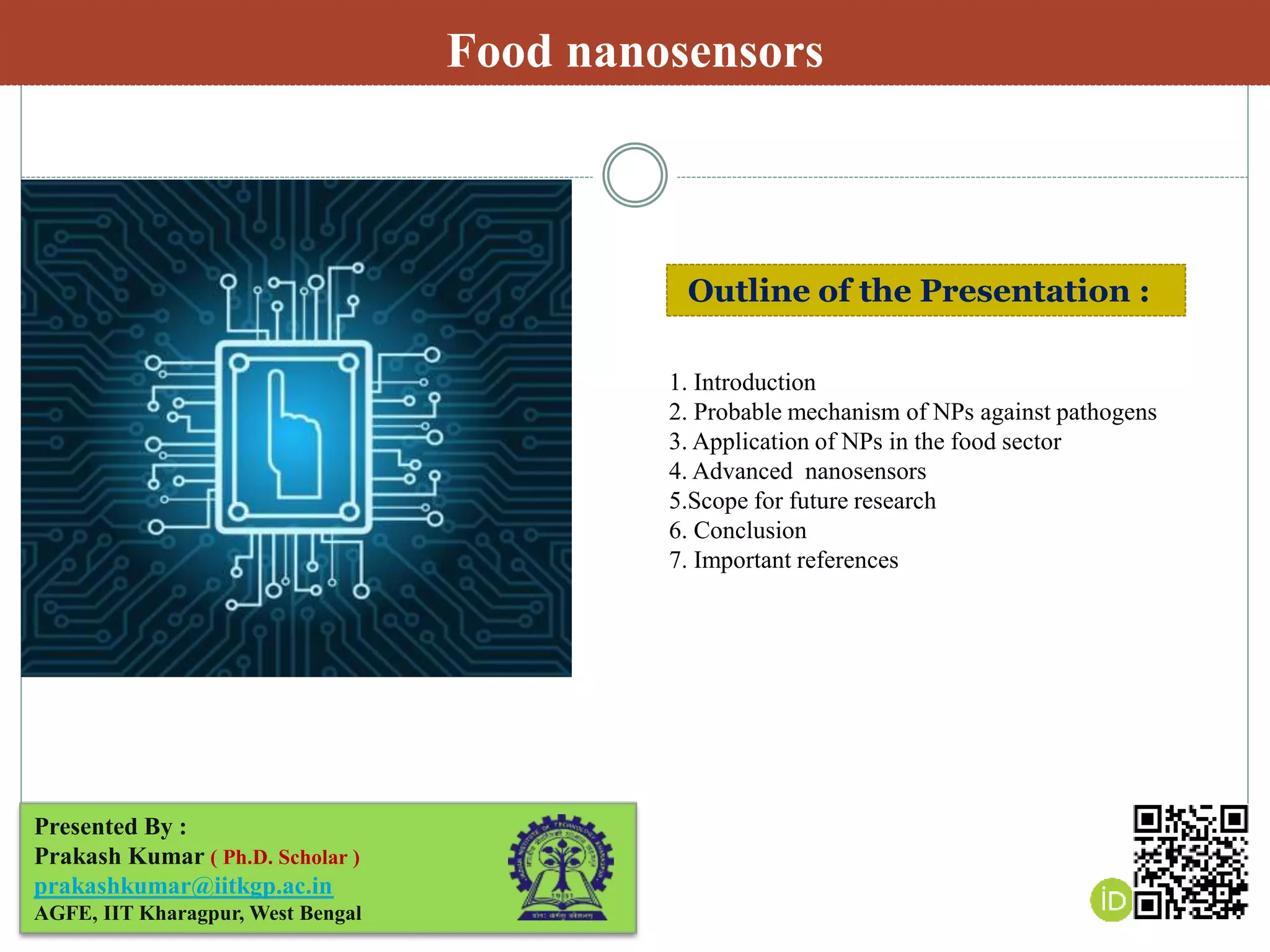 Food nanosensors | PPTX