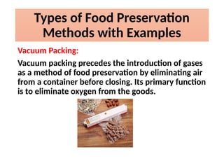 "Food Preservation: Techniques and Microbial Control for Safe ...