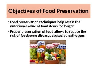 "Food Preservation: Techniques and Microbial Control for Safe ...