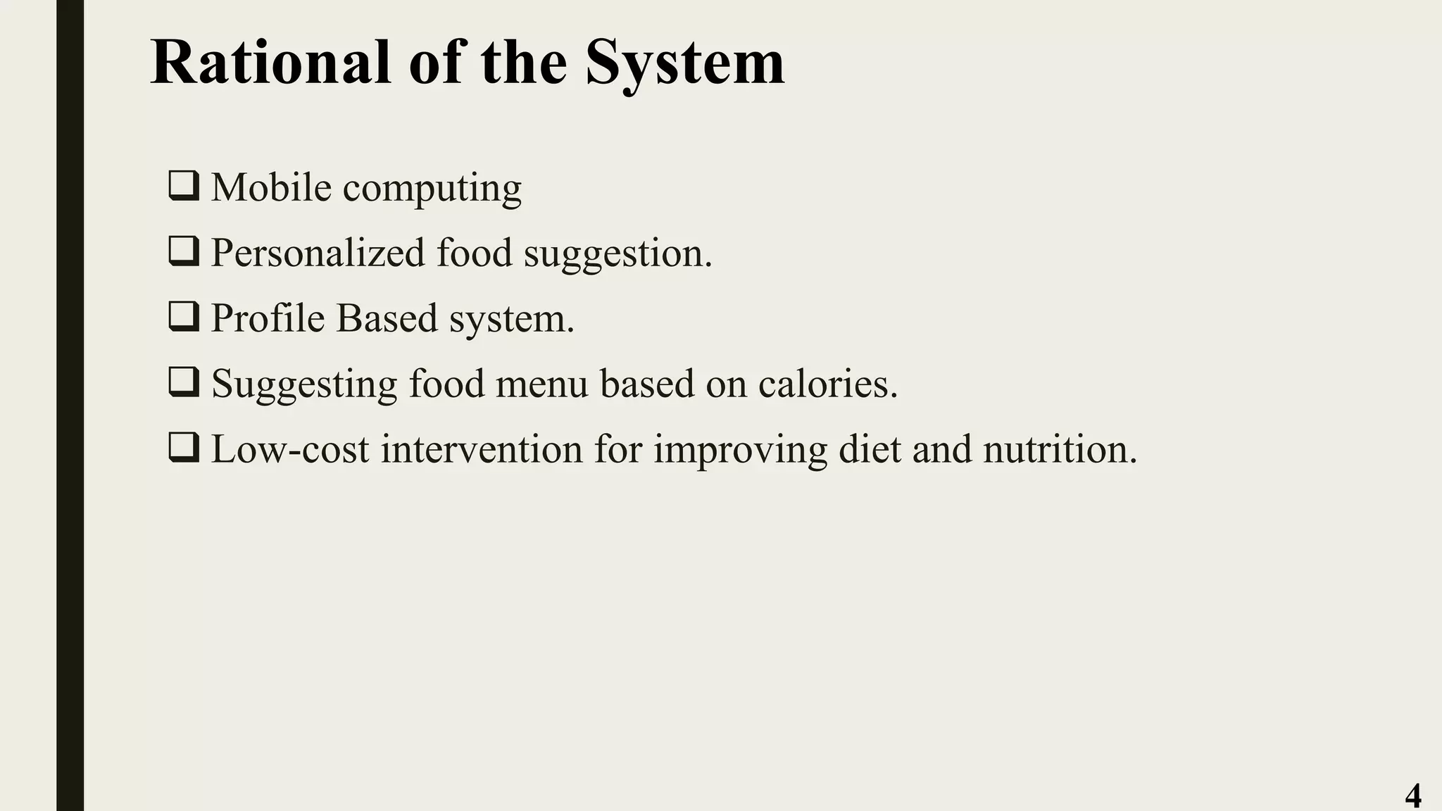 Food recomdation-system | PPTX