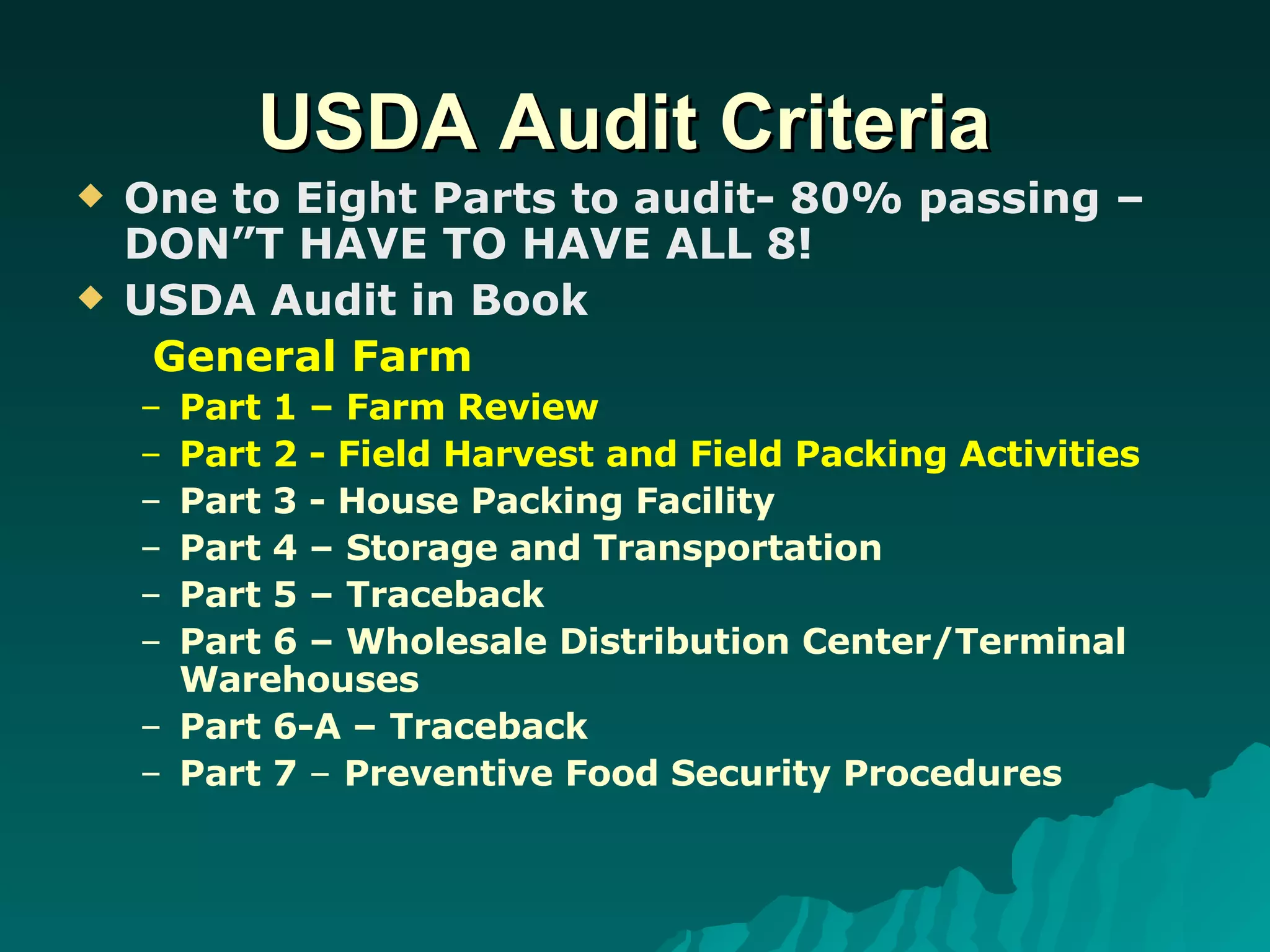 Food Safety Plan | PPT