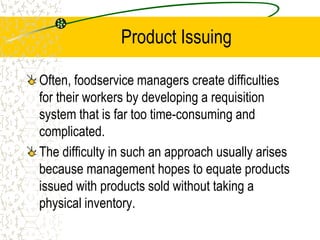 Food storing-and-issuing-control | PPT