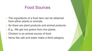 Food - where does it come from | PPTX