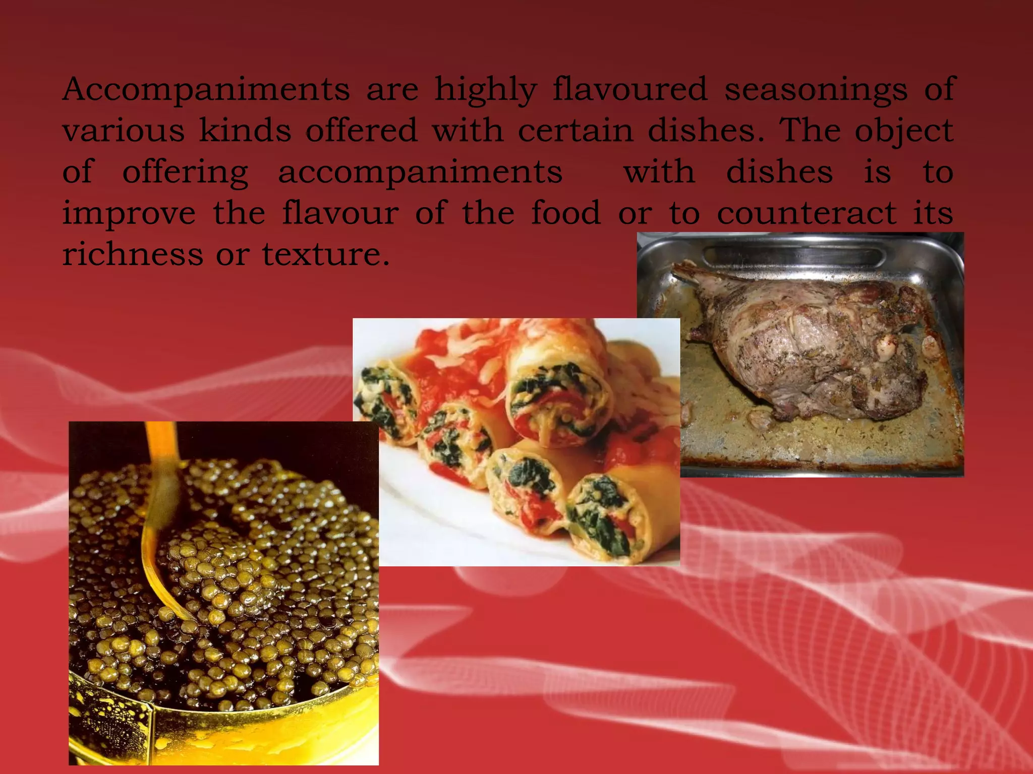 Food & Accompaniments | PPT