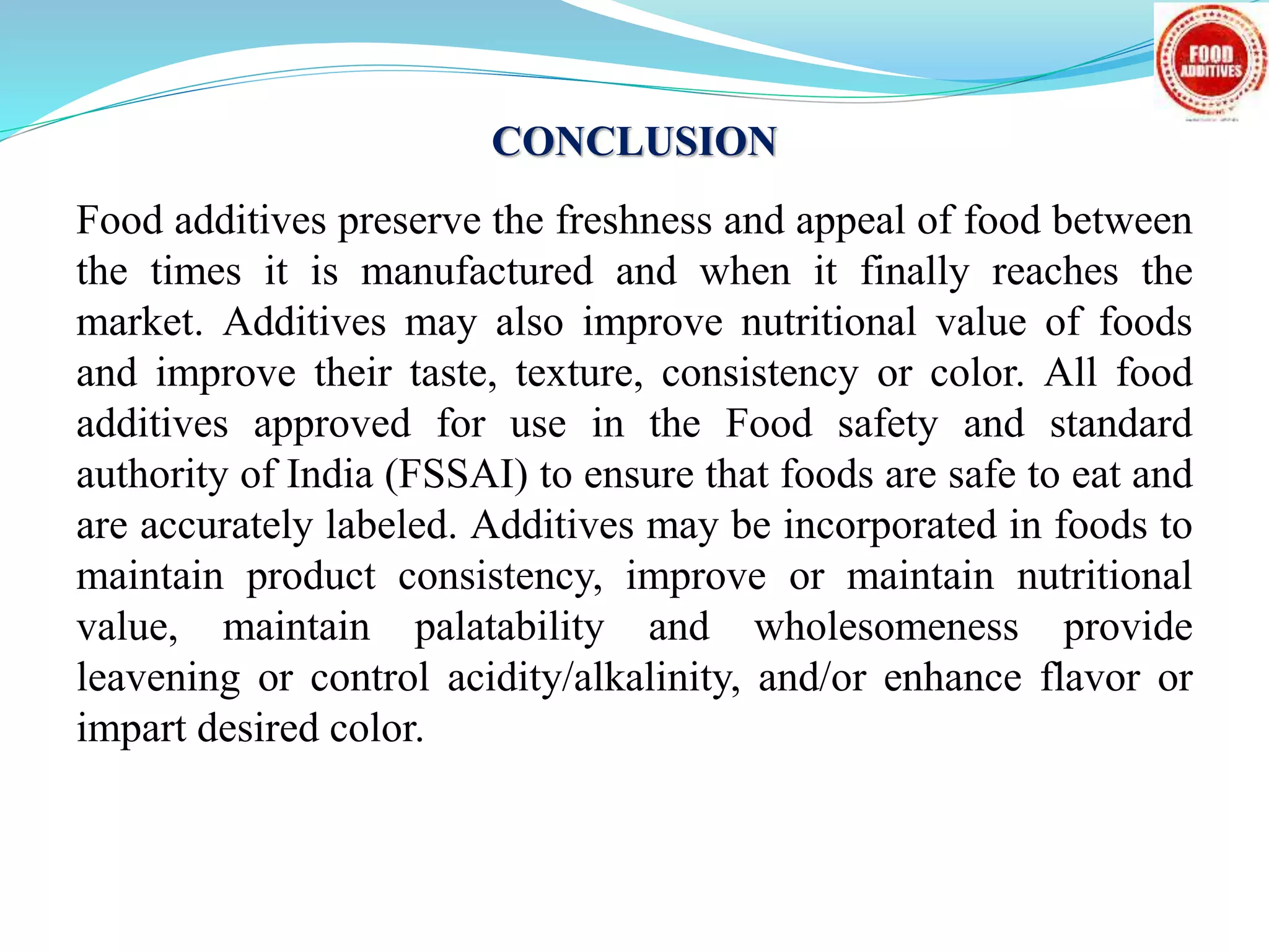 Food Additive | PPTX