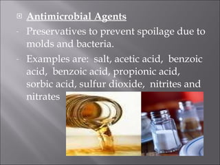 Food additives | PPT