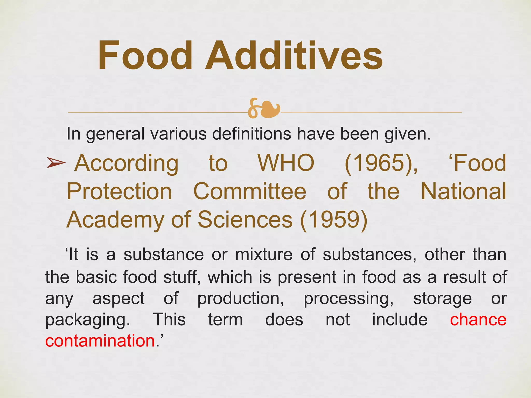 Food Additives | PPTX