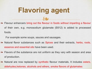 Food Additives | PPTX