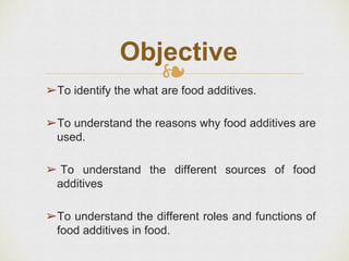 Food Additives | PPTX