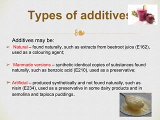 Food Additives | PPTX