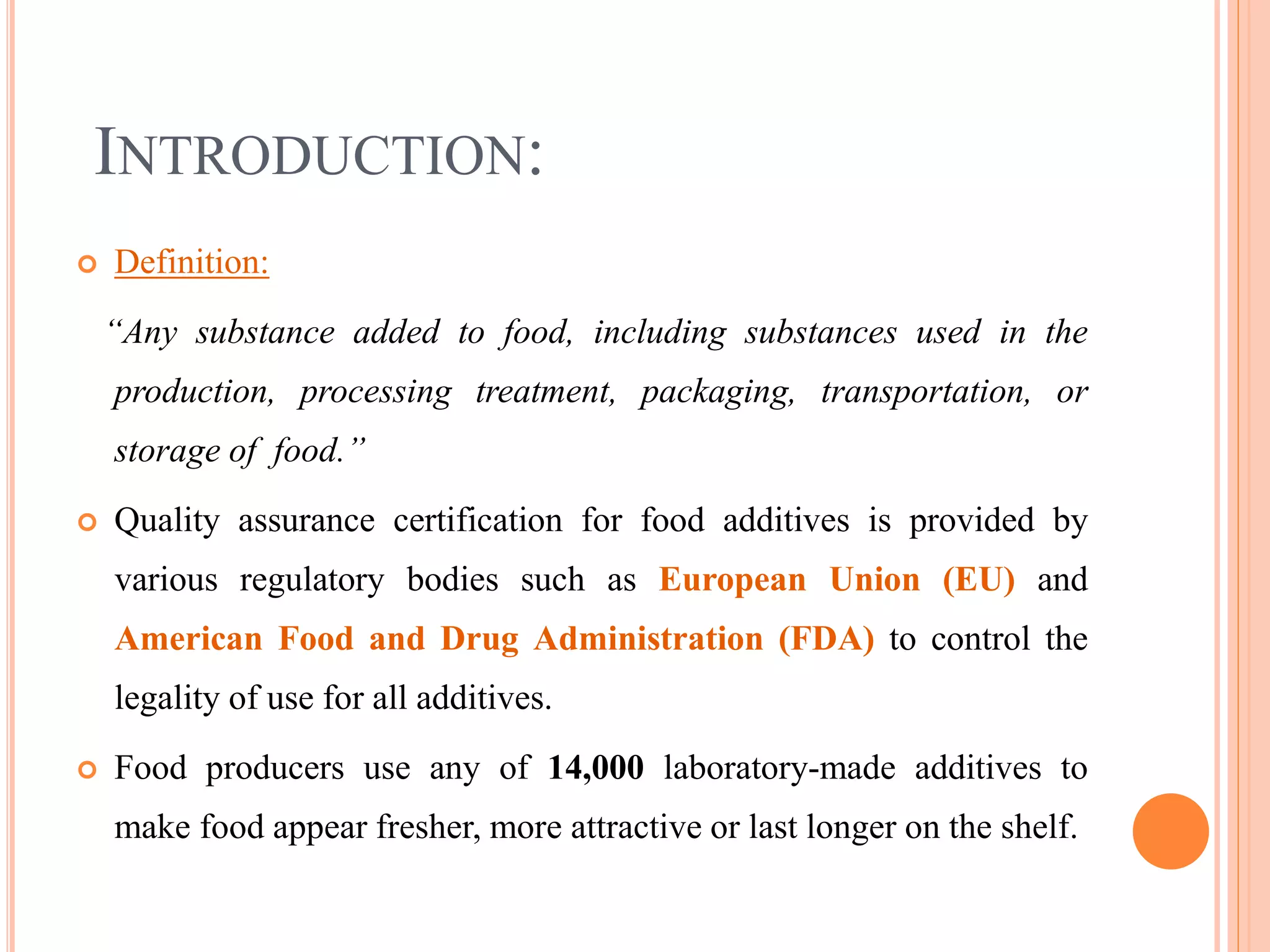 Food additives | PPTX