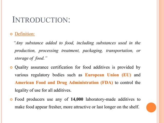 Food additives | PPTX
