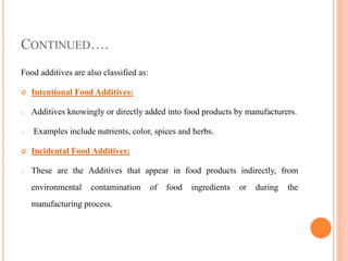 Food additives | PPTX