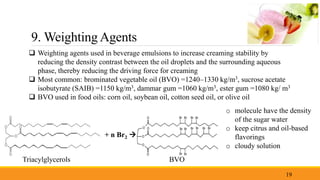 Food additives of Food Emulsion | PPTX