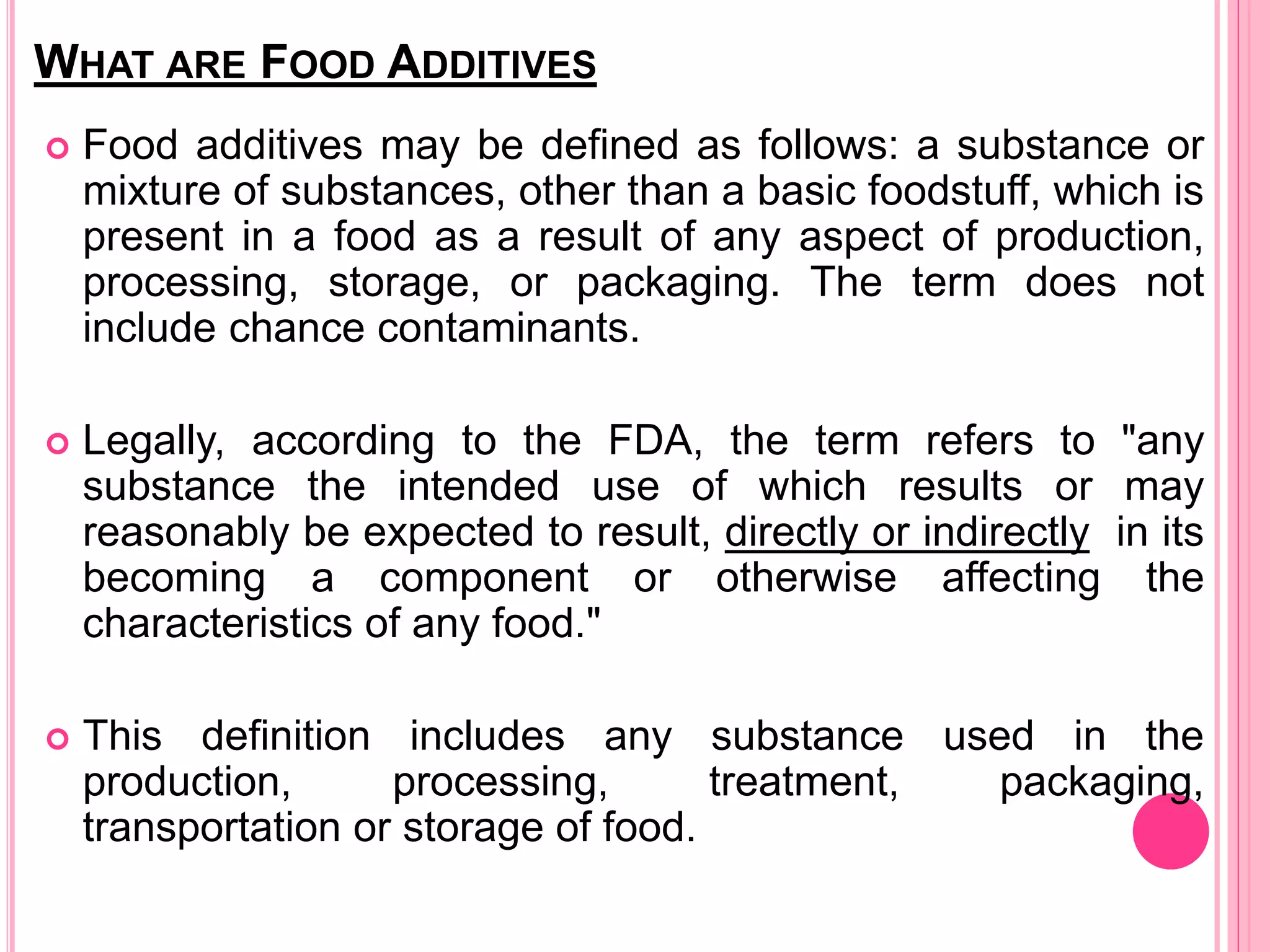 Food additives | PPTX