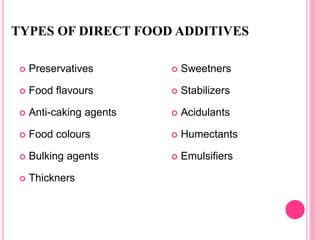 Food additives | PPTX