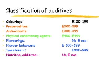 Food additives | PPT