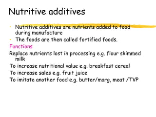 Food additives | PPT