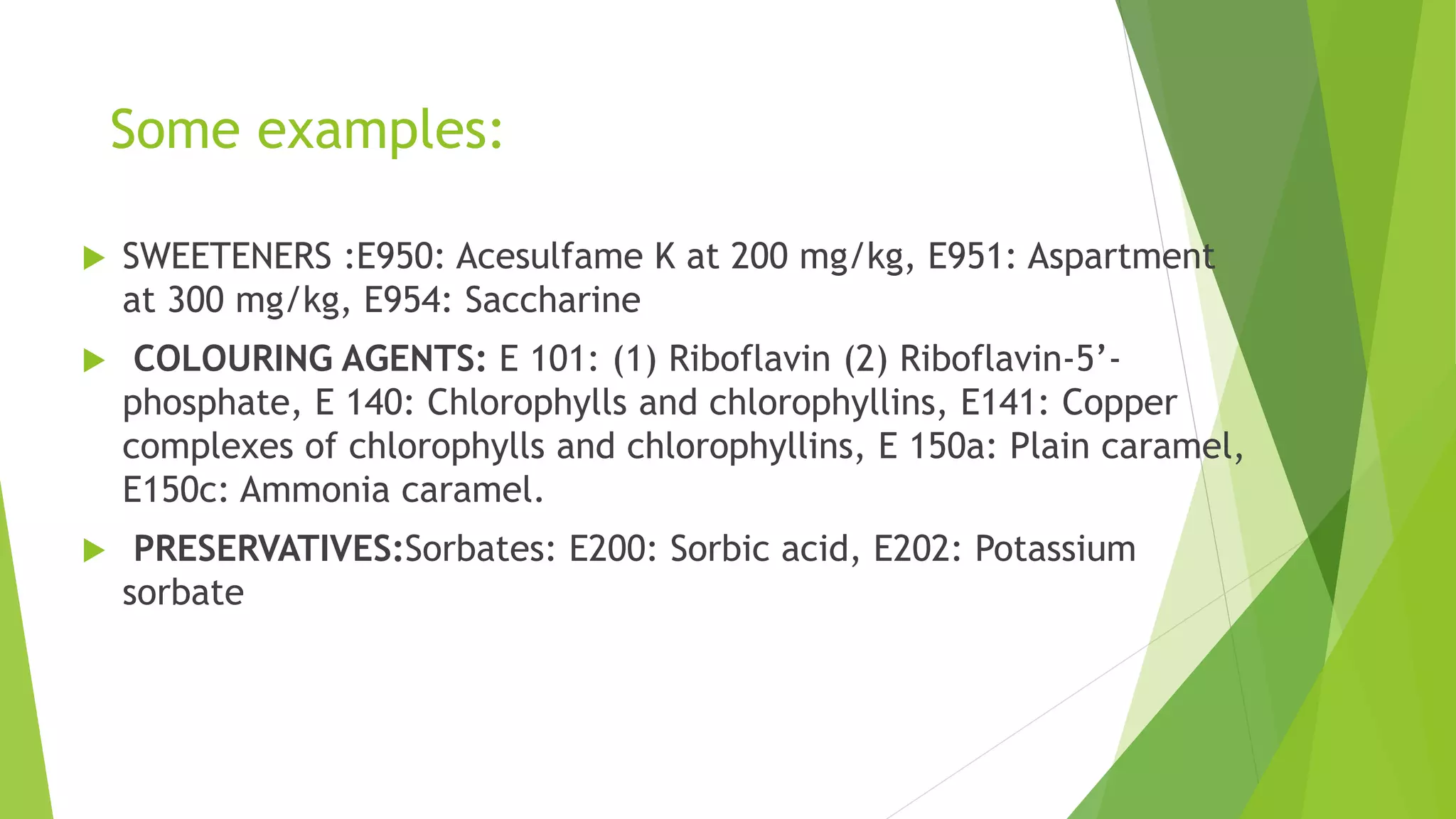 Food additives | PPTX