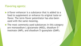 Food additives | PPTX