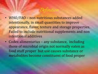 Food additives | PPTX