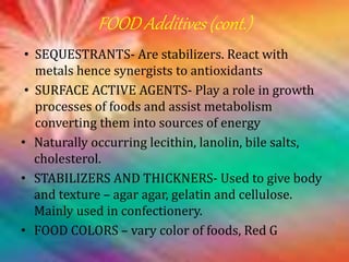 Food additives | PPTX
