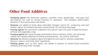 classifications of FOOD ADDITIVES and food colors | PPTX