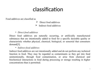 Food additives M.Pharm.Pharmaceutical Analysis | PPTX