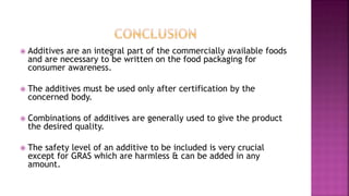 Food additives- market survey | PPTX