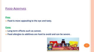 FOOD ADDITIVES_1.pptx | Healthy Cooking and Eating | Food & Drink
