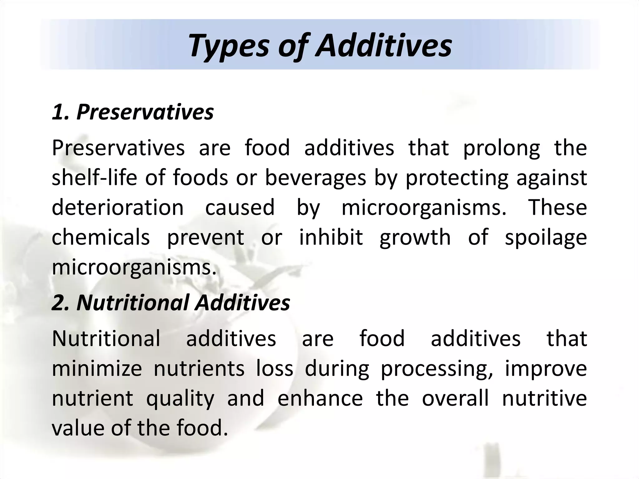 Food additives, adulteration and misbranding | PDF