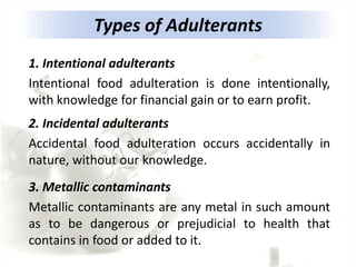 Food additives, adulteration and misbranding | PDF