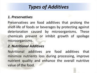 Food additives, adulteration and misbranding | PDF