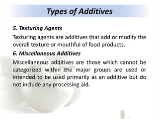 Food additives, adulteration and misbranding | PDF