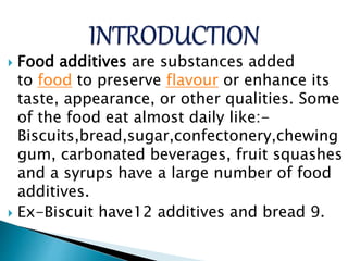 Food additives & Safety issues | PPT