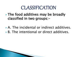 Food additives & Safety issues | PPT