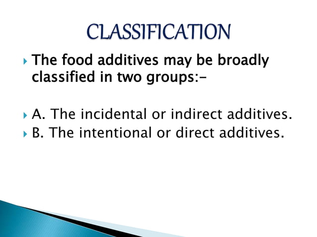 Food additives & Safety issues | PPT