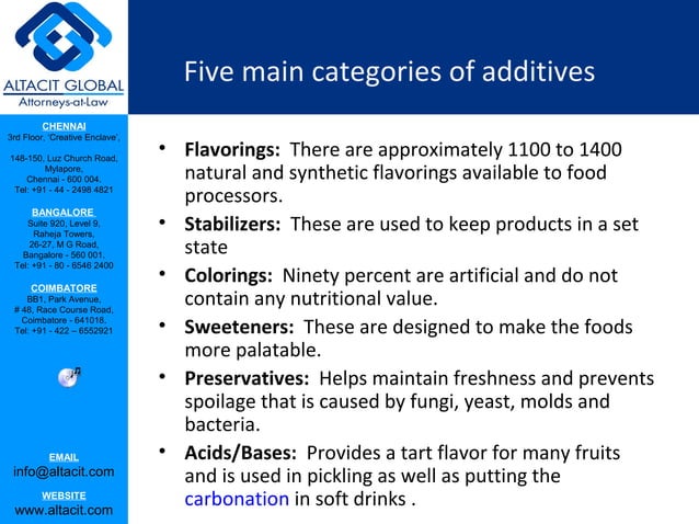 Food additives and health | PPT
