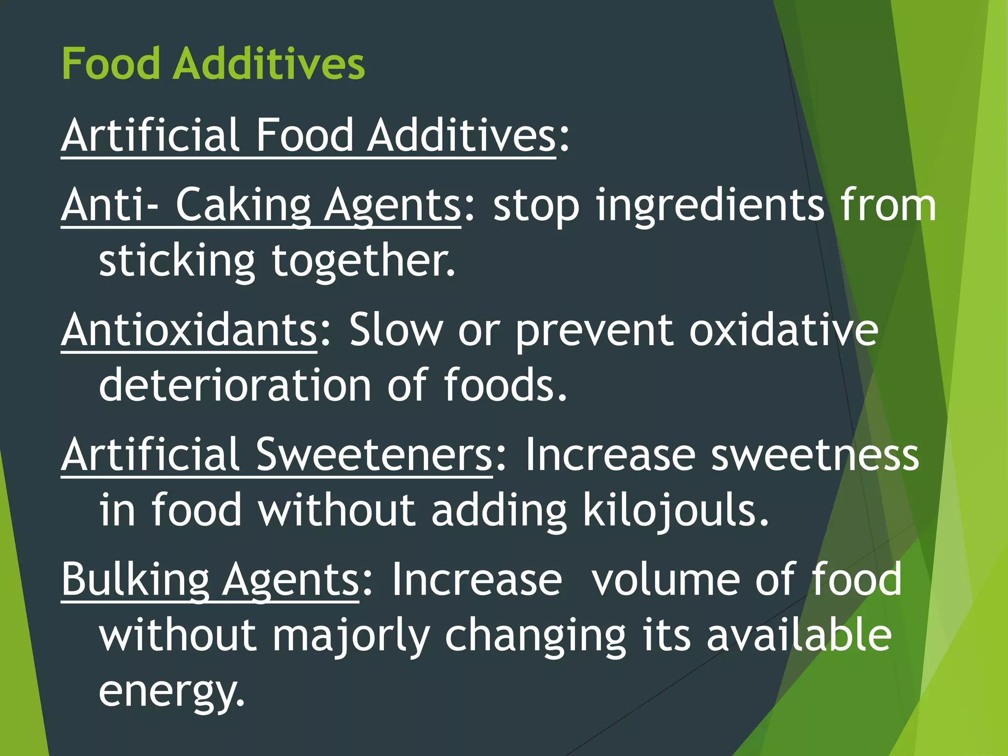 Food additives by shahla abid | PPT