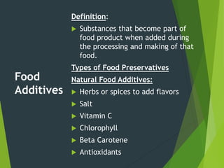 Food additives by shahla abid | PPT