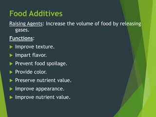 Food additives by shahla abid | PPT
