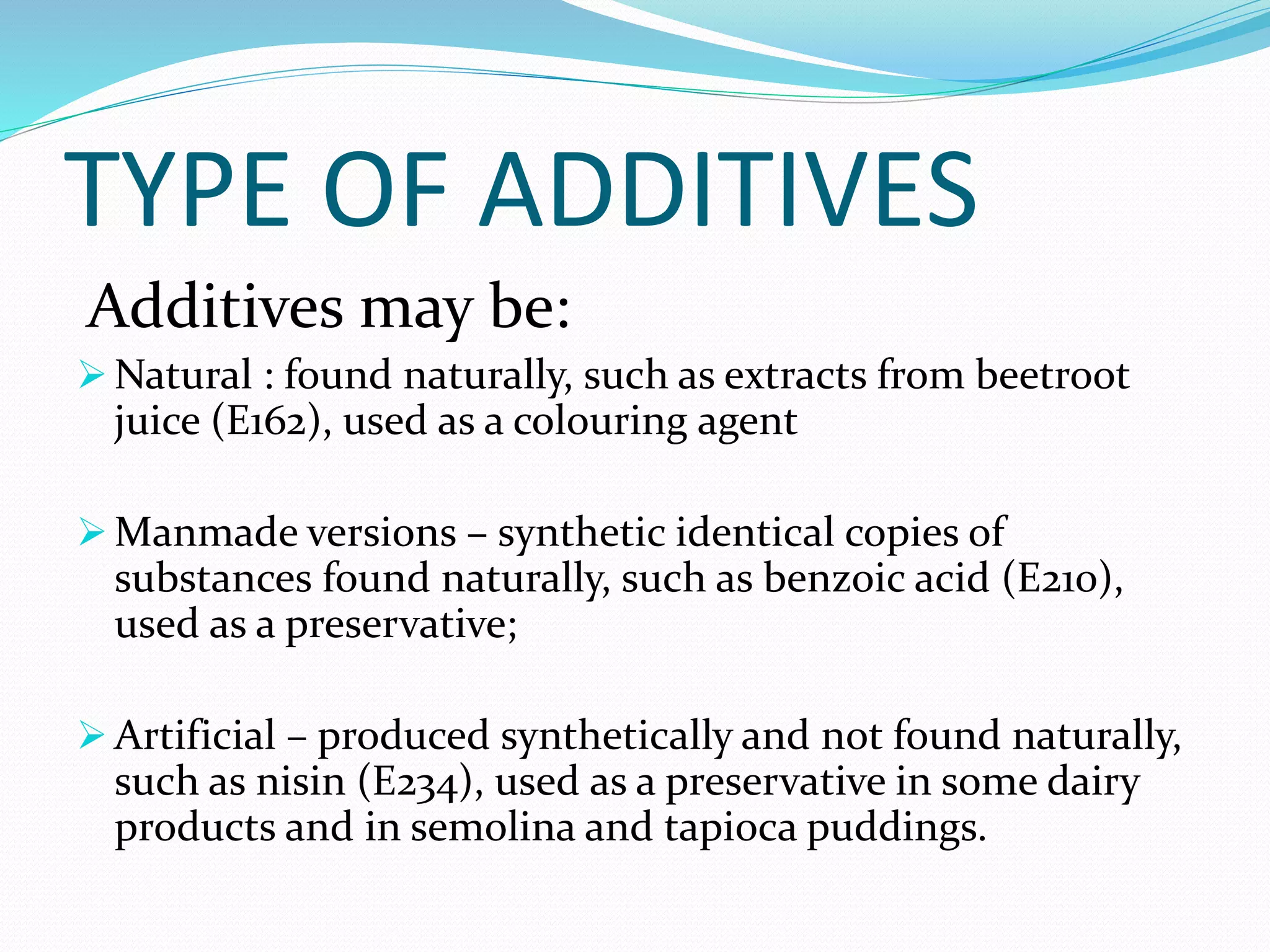 Food additives (elenka maam | PPT