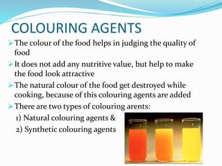 Food additives (elenka maam | PPTX