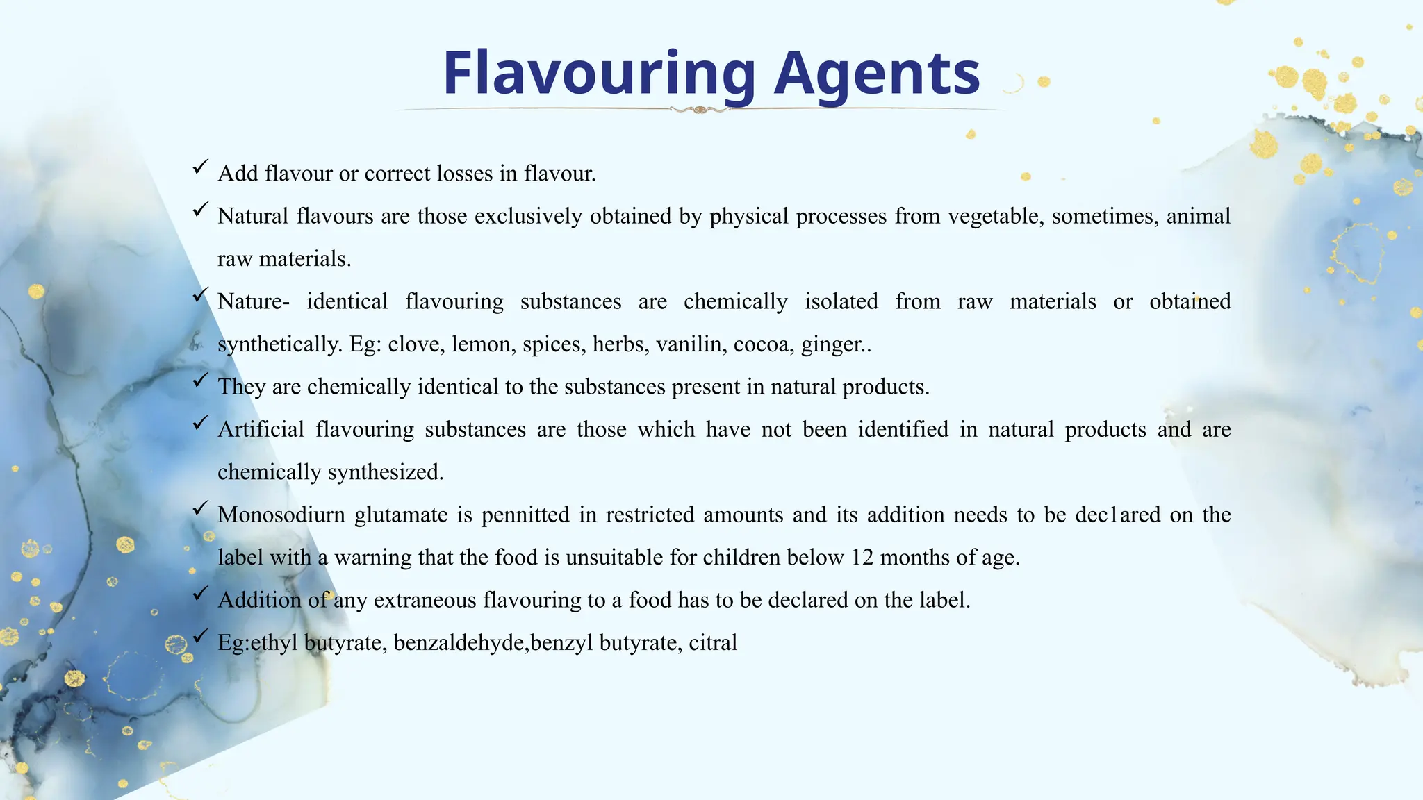 Food Additives/classification of food additives/types of food additives ...
