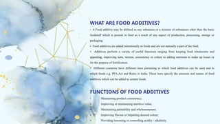 Food Additives/classification of food additives/types of food additives ...