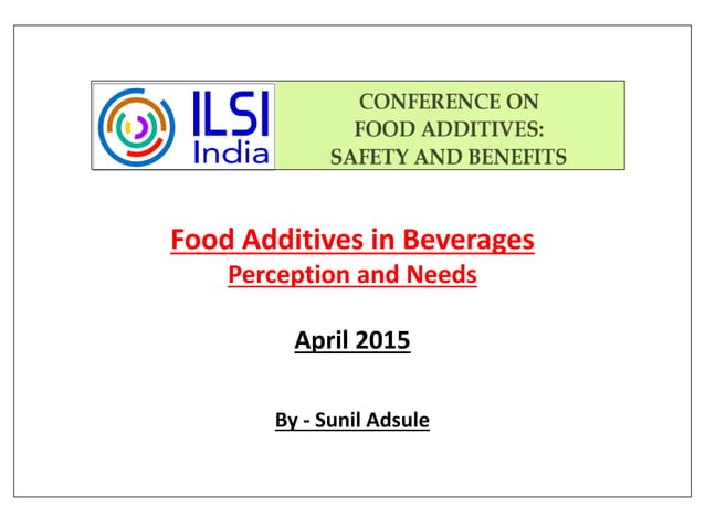 Food Additives in Beverages - Needs & Perception | PDF