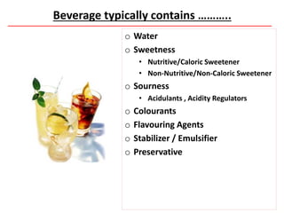 Food Additives in Beverages - Needs & Perception | PDF