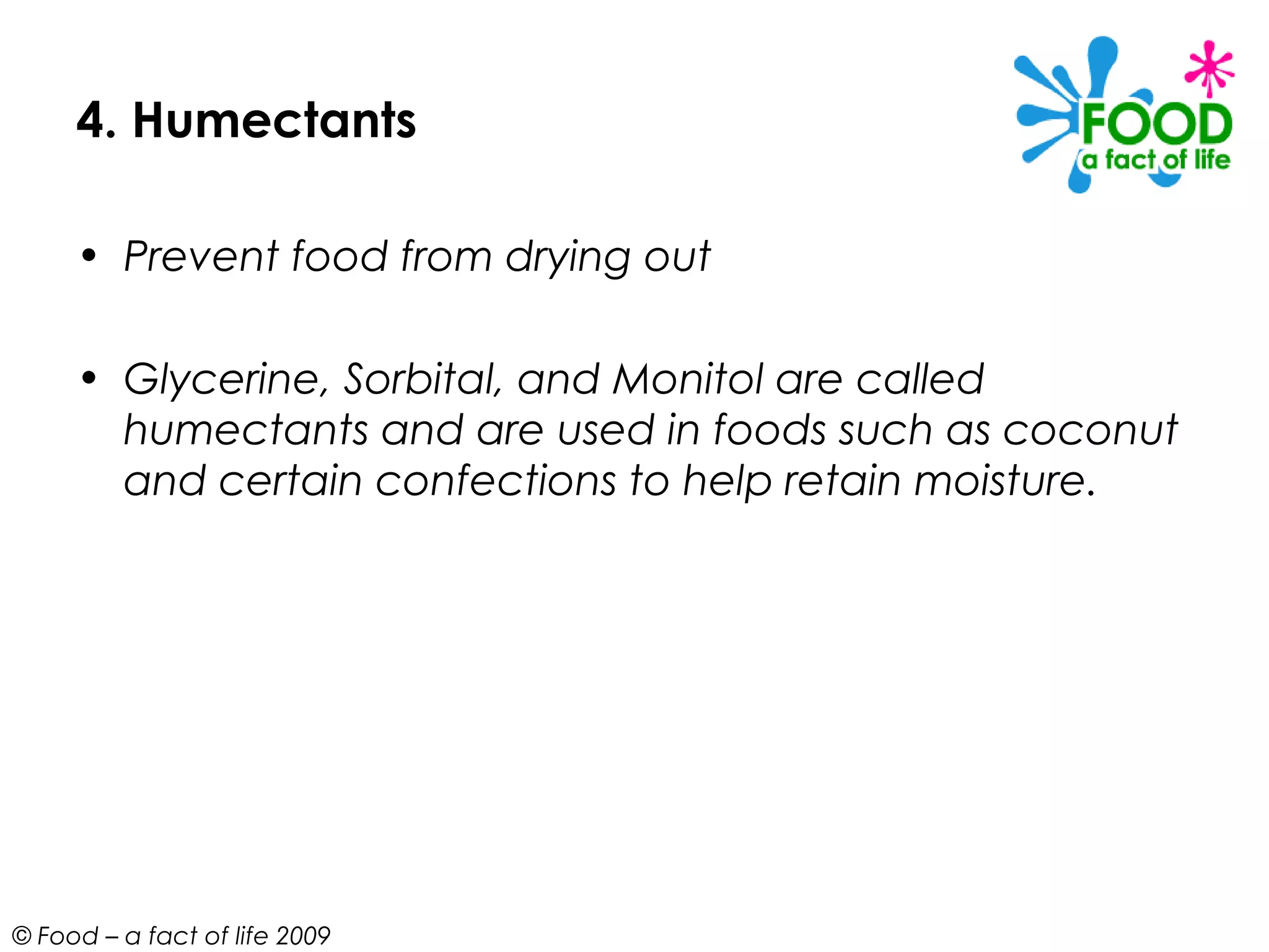 Food additives ppt | PPT