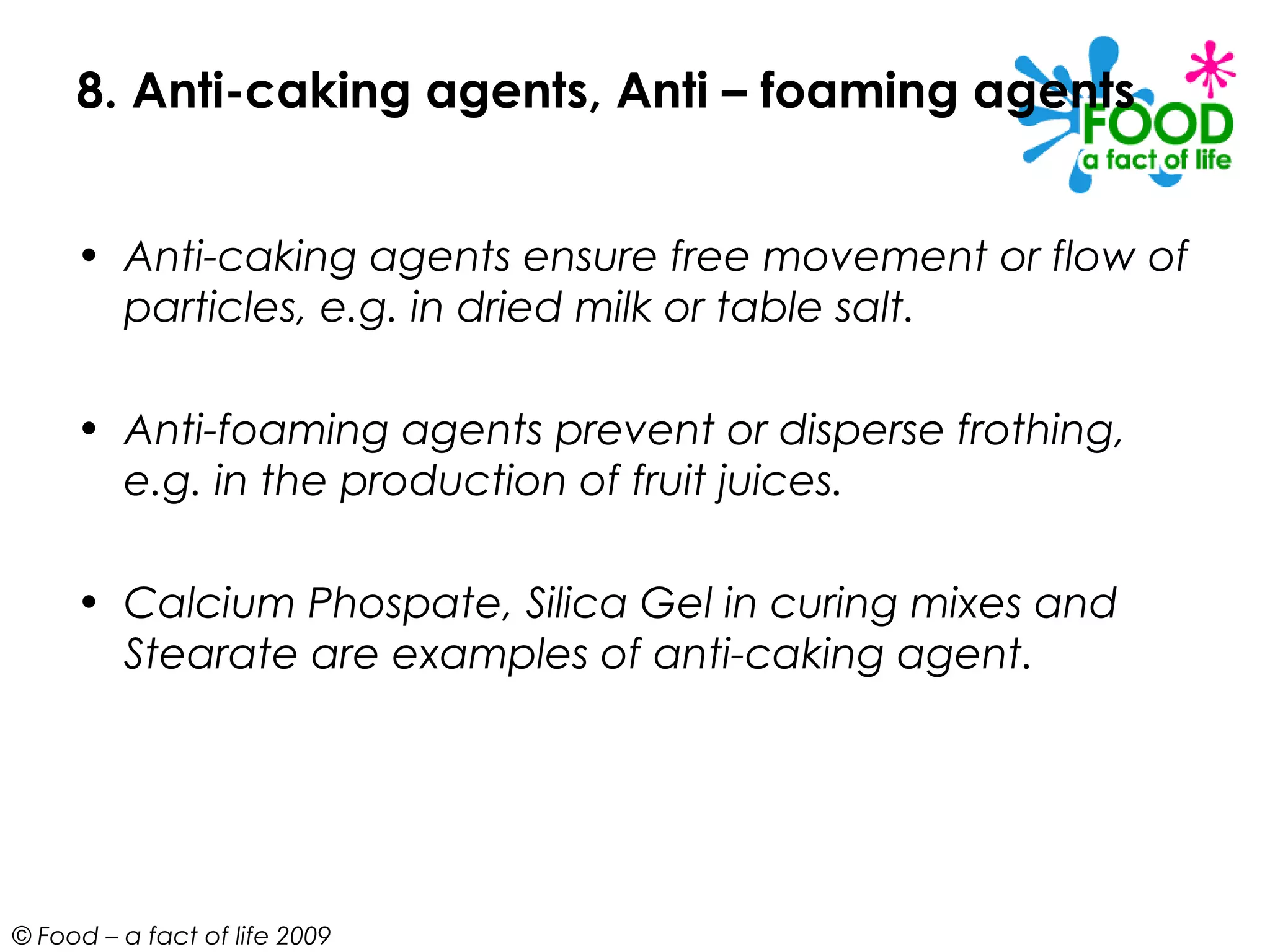 Food additives ppt | PPT