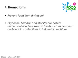Food additives ppt | PPT